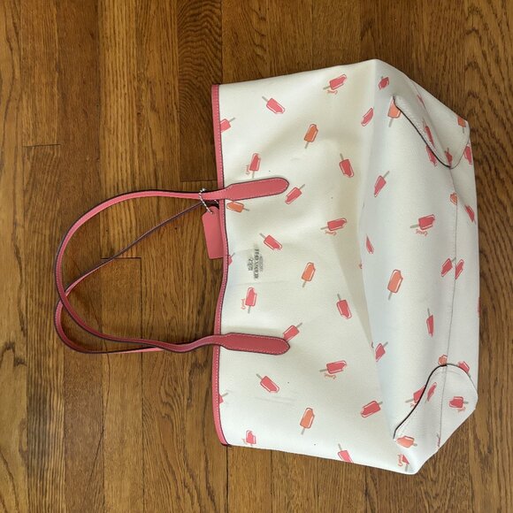 Coach | Bags | Coach Tote Popsicle Ice Cream Print Leather | Poshmark